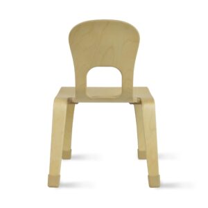 2xhome Kids Size Real Wood 10" or 12" Seat Height Side Accent Stackable Wood Chair Rubber Floor Protectors (12" Seat Height)