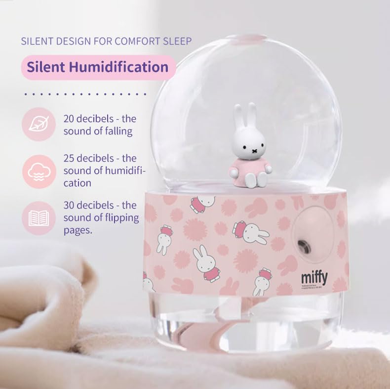 Miffy Crystal Ball Mist Humidifier - Romantic Gift Choice(Pink)