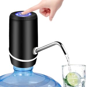 5 gallon water dispenser, electric water bottle pump with switch and usb charging, portable automatic water dispenser pump for camping, travel, home, kitchen, office