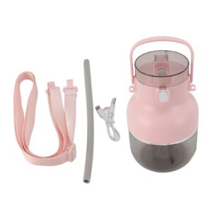 zerodis large capacity blender cup, usb rechargeable, cordless convenience, multi functional juicer, portable and convenient, portable blender cup, abs material, lithium battery (built, pink