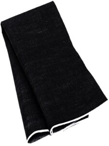 keily & megan inc, 60" wide 100-percent cotton 14-oz selvedge bull denim fabric by the yard (black, 1 yard)