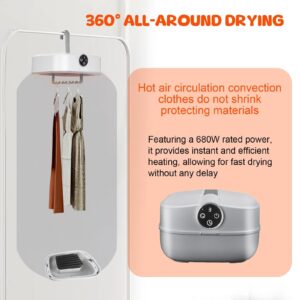 Portable Clothes Dryer,Mini Laundry Dryers with Timer Function,Compact Dryer Machine for Apartments,Dorms,Travel,RV, For Light Clothes, Underwear, Baby ClothesLight Clothes, Underwear, Baby Clothes