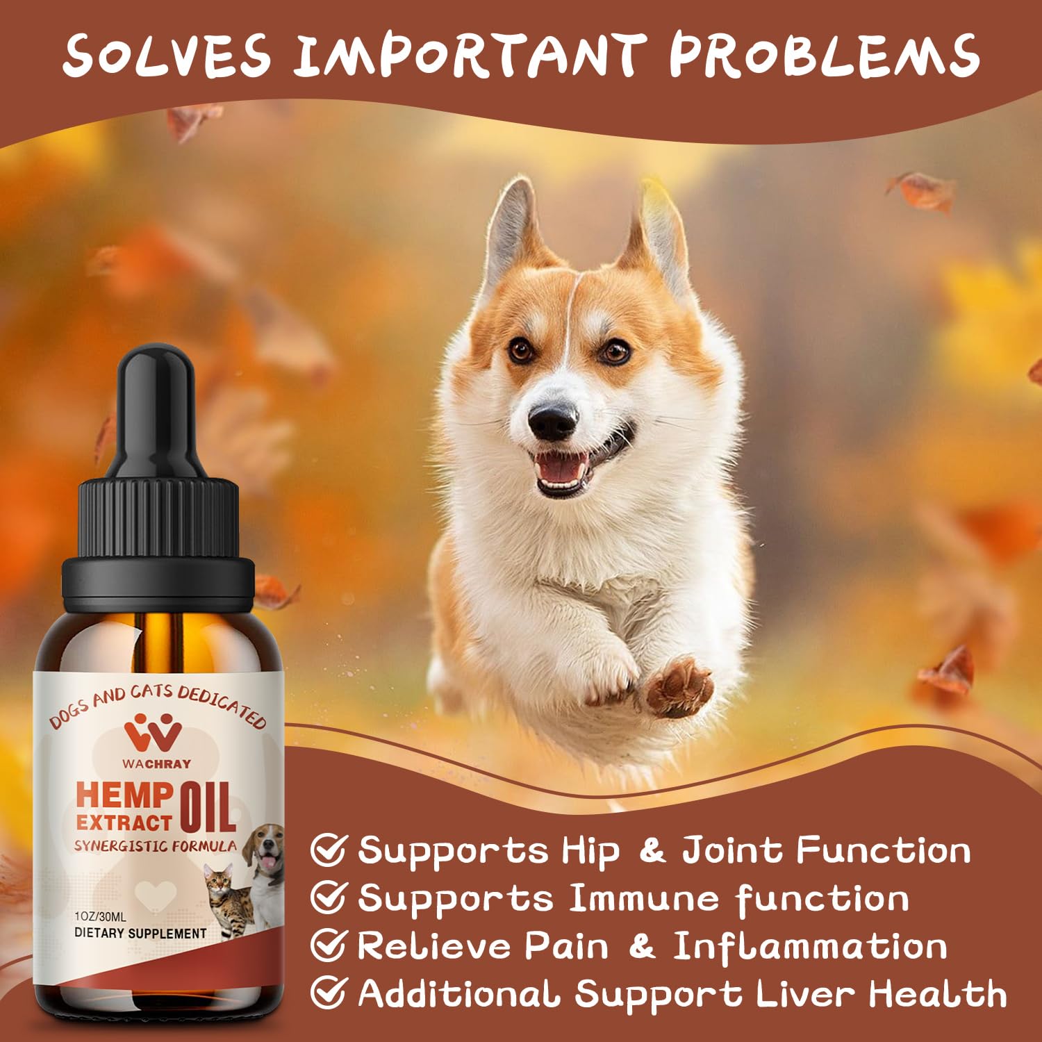 （2-Pack） Hemp Oil for Dogs Cats - Calming Drops Dog Relaxants - Help Pets Anxiety Stress Hip & Joint Pain Arthritis Sеizures Rеlief - Skin Нiр Jоint Hеalth - Organic Pet Hemp Oil Drops