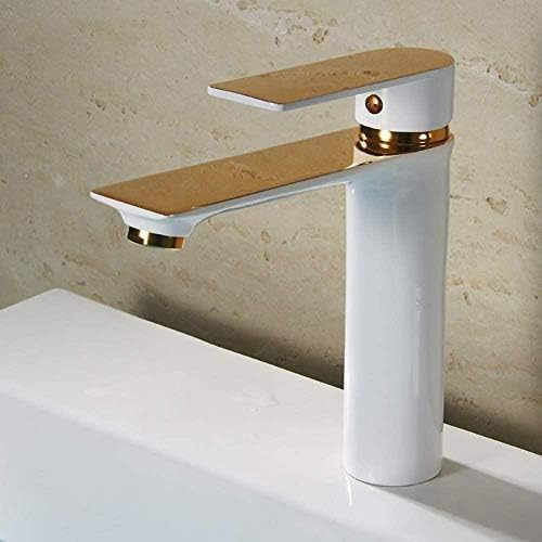 KMZSHPJNY Kitchen Taps Kitchen Tap Faucets Basin Faucets White Large Bathroom Faucet Waterfall Bathtub Water Faucets Brass Basin Sink Faucet Deck Mounted