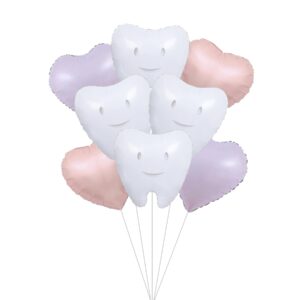 tooth balloon dental graduation party decoration teeth mylar balloon dental school party supplies