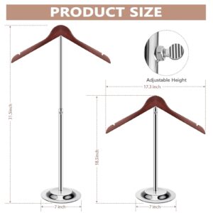 T Shirt Display stand for Vendors, Adjustable Tshirt Shoulder Stand, Portable Hanging wooden Clothes Rack, Flexible Hanger Rack for Clothing Dress Jacket Coat Retail, Height 18.5-31.5 Inch (1 Pcs)