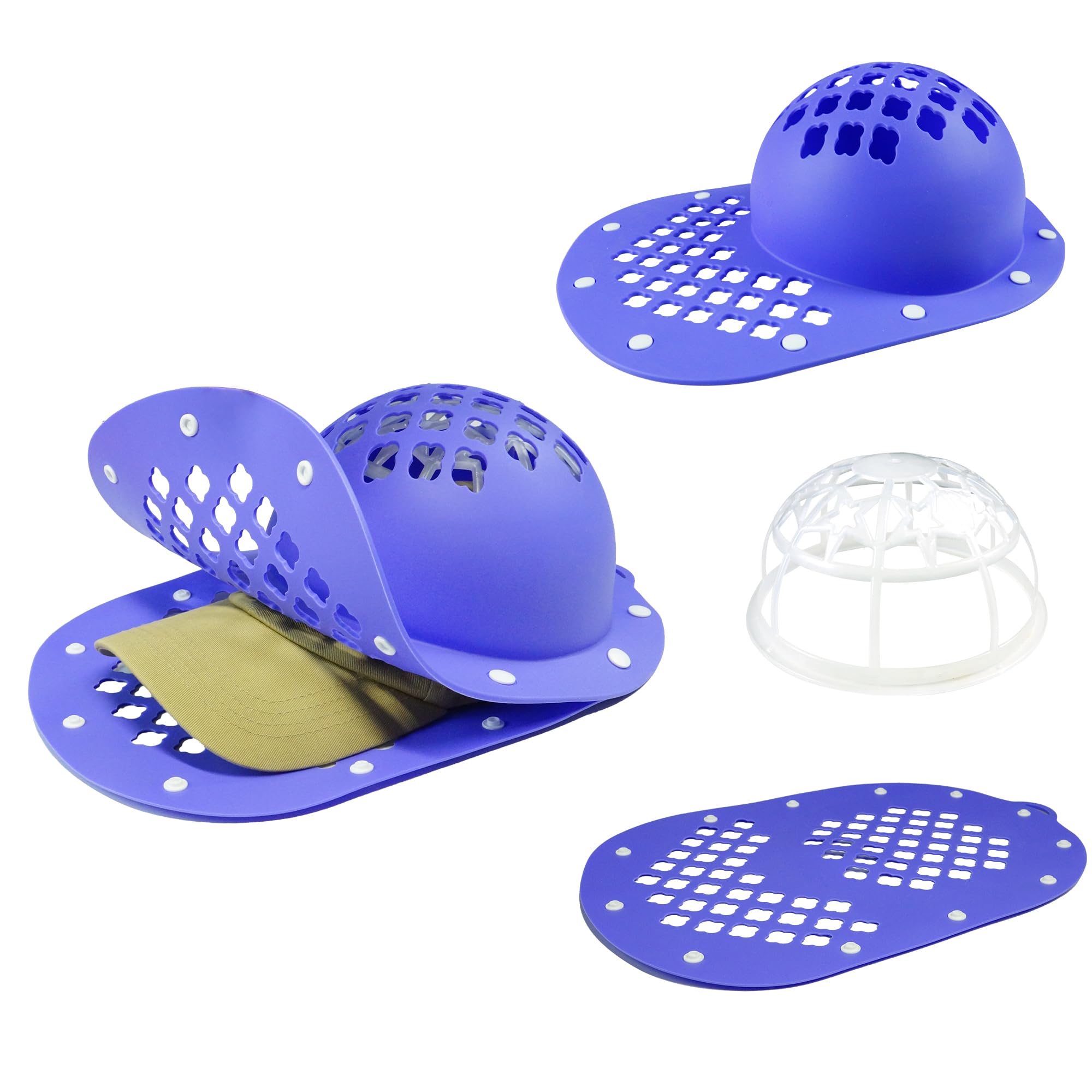 ZHUOMINGJIA Silicon Hat Washer Cage，Suitable For Dishwashers，Dryer，Can Be Reused，Maintain The Shape Of The Hat， For Adults And Kids Ball Caps,Flat & Curved Hats