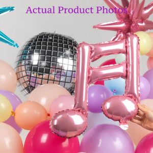 189Pcs Pink Purple Balloon Garland In My Teenage Era Princess Birthday Decorations Disco Ball Balloons For Music Themed backdrop,Friendship Bracelet Banner, Baby Shower,Bridal，Bachelorette Party