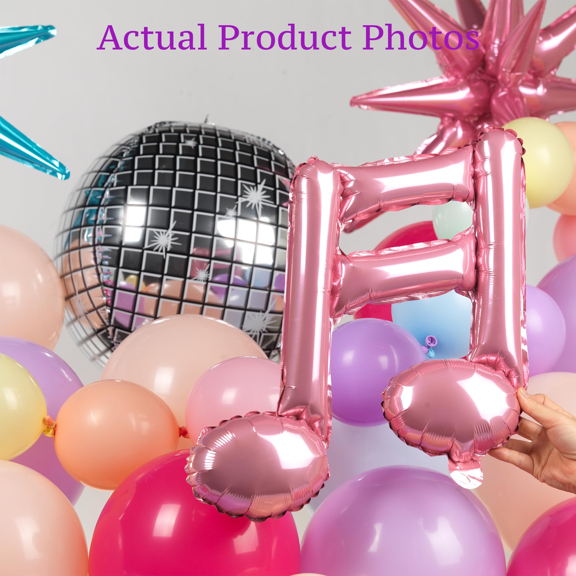 189Pcs Pink Purple Balloon Garland In My Teenage Era Princess Birthday Decorations Disco Ball Balloons For Music Themed backdrop,Friendship Bracelet Banner, Baby Shower,Bridal，Bachelorette Party