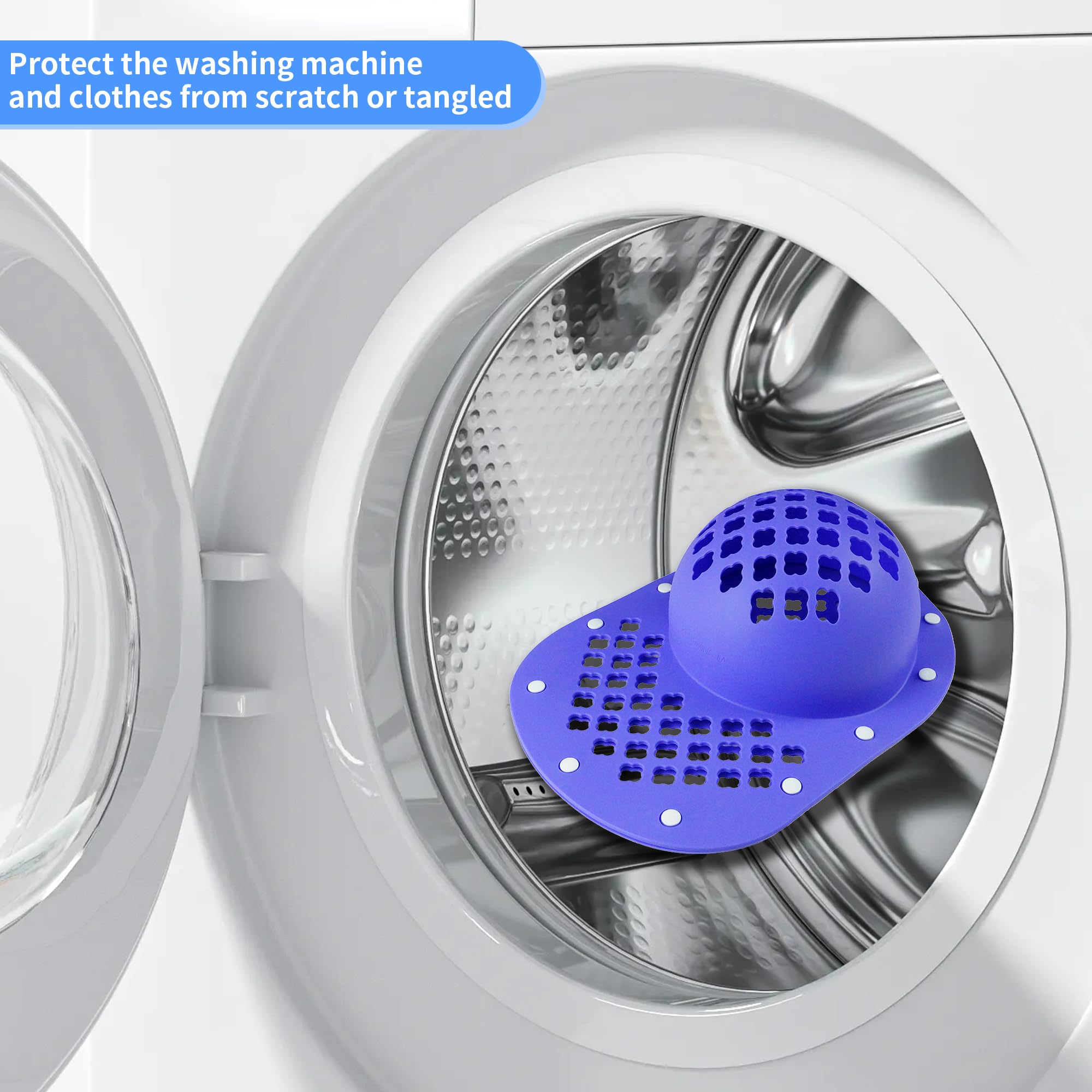 ZHUOMINGJIA Silicon Hat Washer Cage，Suitable For Dishwashers，Dryer，Can Be Reused，Maintain The Shape Of The Hat， For Adults And Kids Ball Caps,Flat & Curved Hats