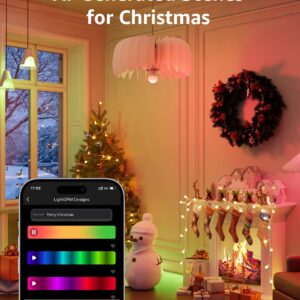 Lepro B1 AI Smart Light Bulbs - WiFi & Bluetooth RGBWW Color Changing LED Bulb Compatible with Alexa & Google Assistant, AI Generated Lighting LLM, AI Voice Control, Music Sync, 2.4GHz Only, 2 Packs