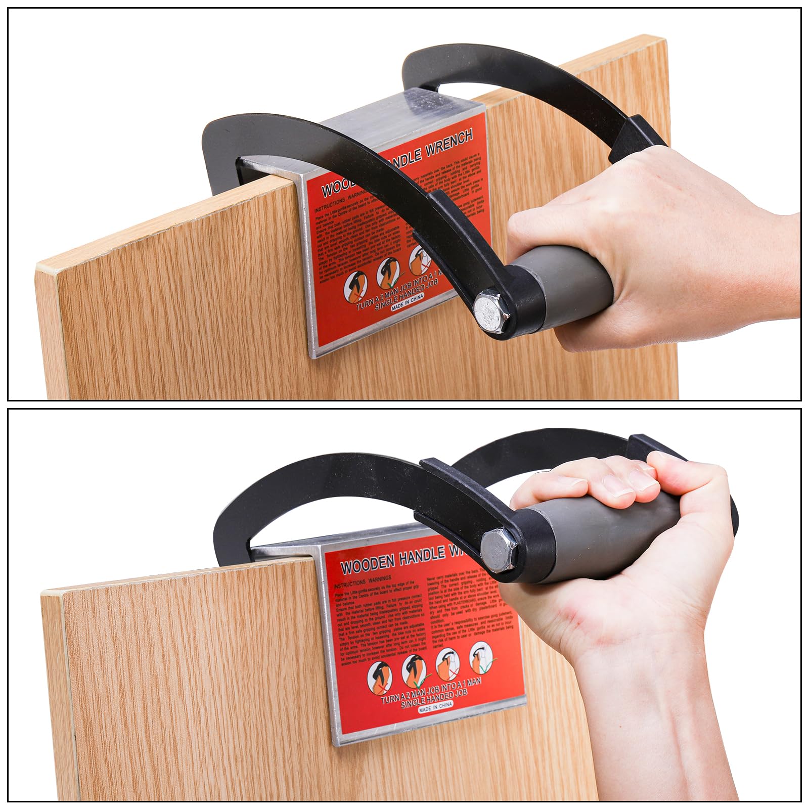 Yopay Plywood Carrier Ergonomic Grip, Panel and Plywood Carrier Holder, Metal Gripper For Board, Drywall Woodworking Carrying Tool