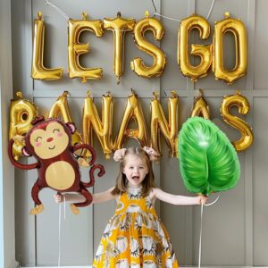 Let's Go Bananas Birthday, Monkey Birthday Decorations, Monkey Theme Birthday Decorations, Monkey Jungle Birthday Decorations,Monkey And Banana Birthday Decorations,Jungle Safari Animal Tropical Decor