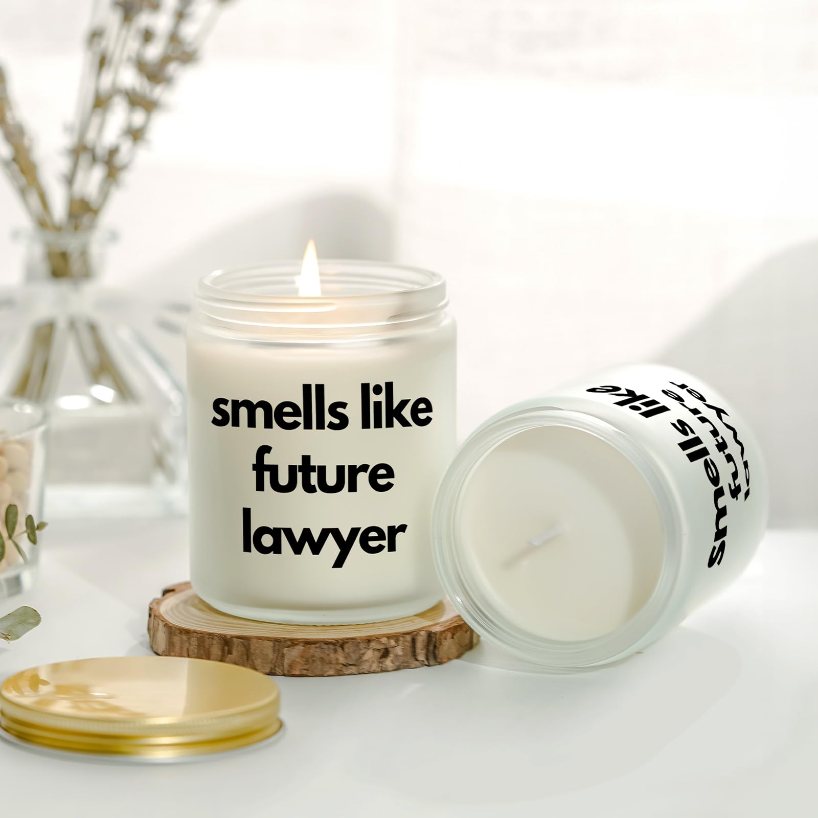 Gifts for Law Students, Law School Essentials, Law School Graduation Gifts, Funny Future Lawyer Gifts, Lawyer Gifts for Women Men, Bar Exam Gifts, Lavender Scented Candle