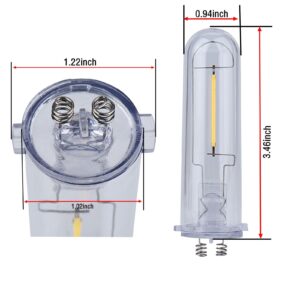 YONGJIA Solar Light Bulb, Solar Light Replacement Bulb, LED Filament Garden Light Replacement Bulb, Warm White