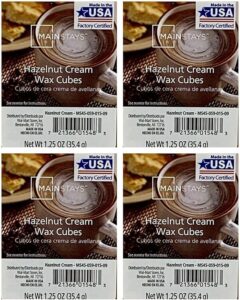 generic mainstays hazelnut cream wax cubes - 4-pack…, yellow, msf2494