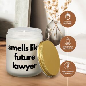 Gifts for Law Students, Law School Essentials, Law School Graduation Gifts, Funny Future Lawyer Gifts, Lawyer Gifts for Women Men, Bar Exam Gifts, Lavender Scented Candle