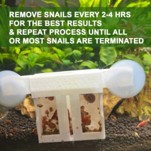 3DAquaticSolutions Snail Trap for Aquarium, Pest Snails Catcher Overnight, Leave Trap in Your Tank with Foods to Attract Snail, Easy to Use and Effective