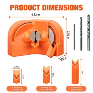 Drill Bit Sharpener, Drill Bit Sharpener for All Bits(5/64''- 5/8''), Multipurpose Drill Bits Grinding Sharpener, Portable Drill Grinder Grinding Tool, Powered by Electric Drills