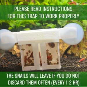 3DAquaticSolutions Snail Trap for Aquarium, Pest Snails Catcher Overnight, Leave Trap in Your Tank with Foods to Attract Snail, Easy to Use and Effective