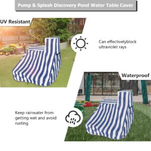 Sobana Kids Water Table Cover for Step 2 Pump & Splash Discovery Pond Water Table,Waterproof Dust Proof Anti-UV Outdoor Kids Water Sensory Table Pool Cover(Cover only,Blue)