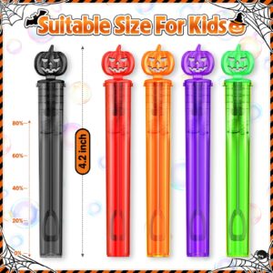 SpringFlower 200 PCS Halloween Mini Bubble Wands, Halloween Party Favor for Kids Trick Or Treating, Halloween Goodie Bag Fillers, School Classroom Rewards, Halloween Toys Gifts for Kids