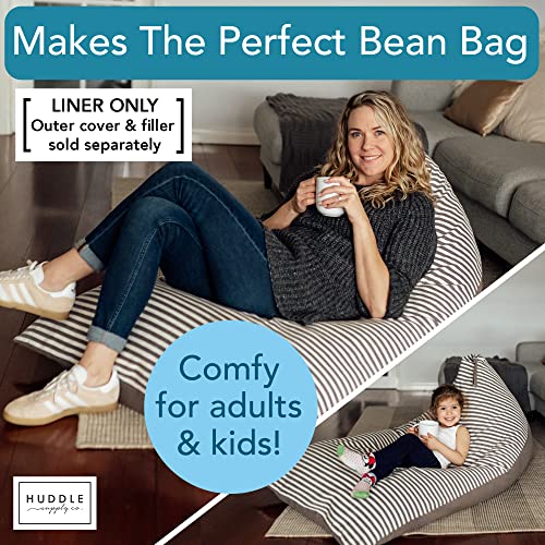 Huddle Supply Co Bean Bag Liner for Large Designer Stuffie Seat Bean Bag Cover