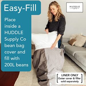 Huddle Supply Co Bean Bag Liner for Large Designer Stuffie Seat Bean Bag Cover