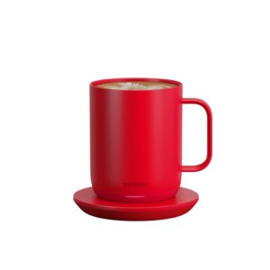 ember temperature control 10oz smart mug2 80 min battery life (product) red (renewed)