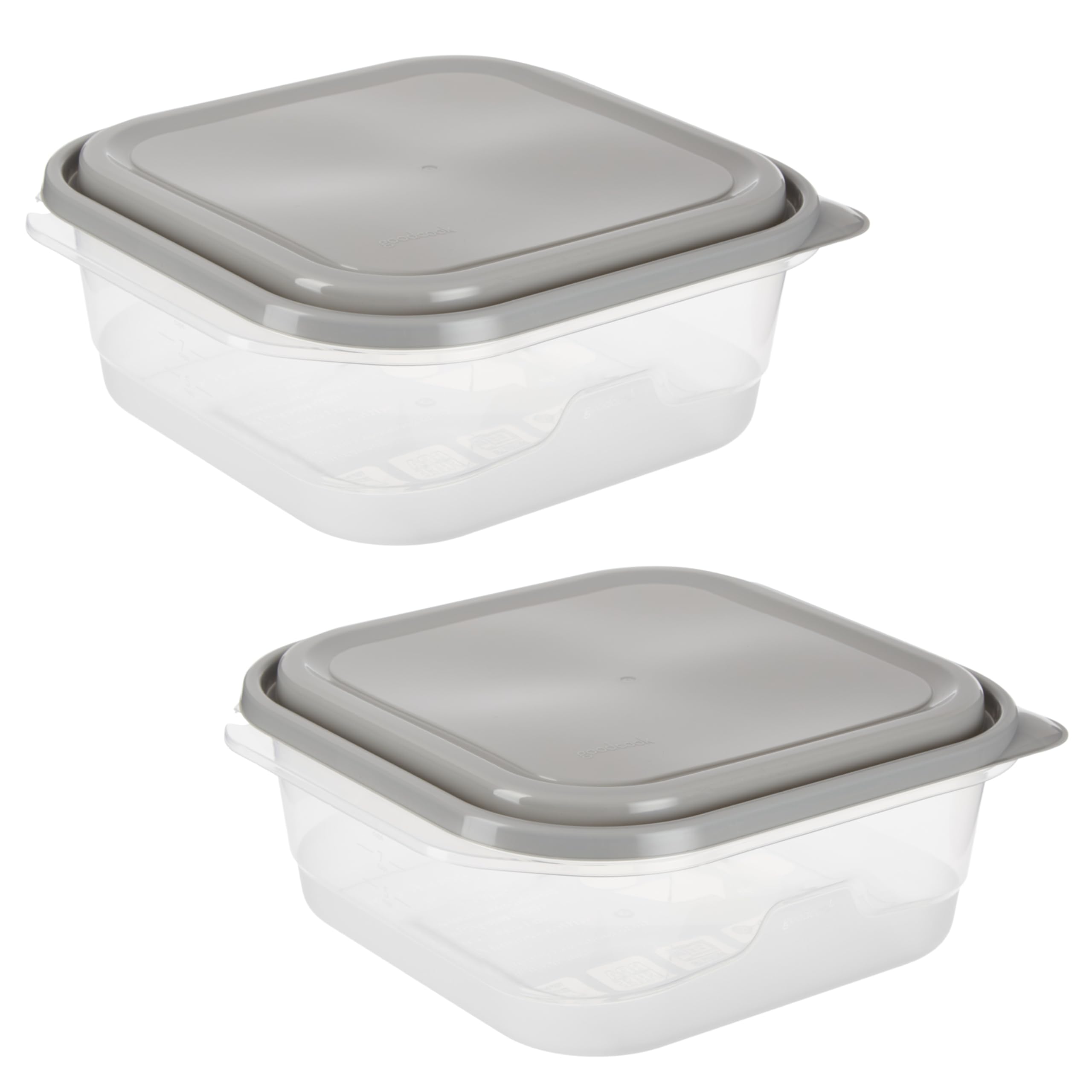 GoodCook EveryWare Extra Large Square Container 2 pack, BPA Free