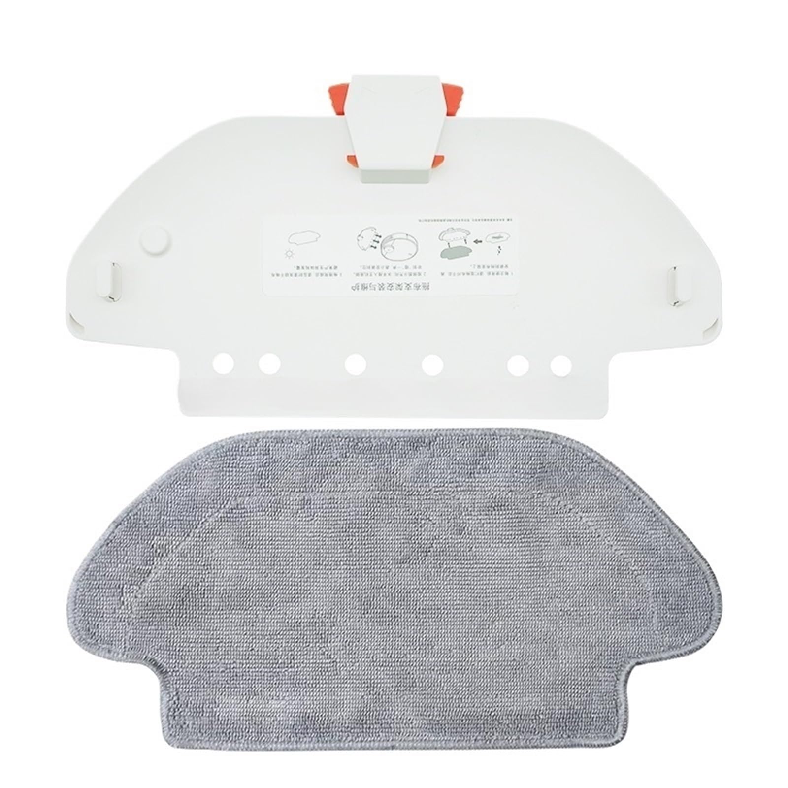 KHUKHU Vacuum Cleaner Mop Cloth Bracket .Compatible for VioMi V2 V3 SE. and .Compatible for XiaoMi Mi Robot Vacuum-Mop Pro STYTJ02YM 2S 3C. (Size : White)