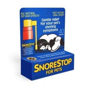 Snore Stop for Pets 40 Sprays 3 Pack I Natural Anti-Snoring Solution I Snore Relief for Dogs Cats I Stop Snoring Aid I Sleep Remedy I Help Stop Dog Snores I Anti-Snore Aid