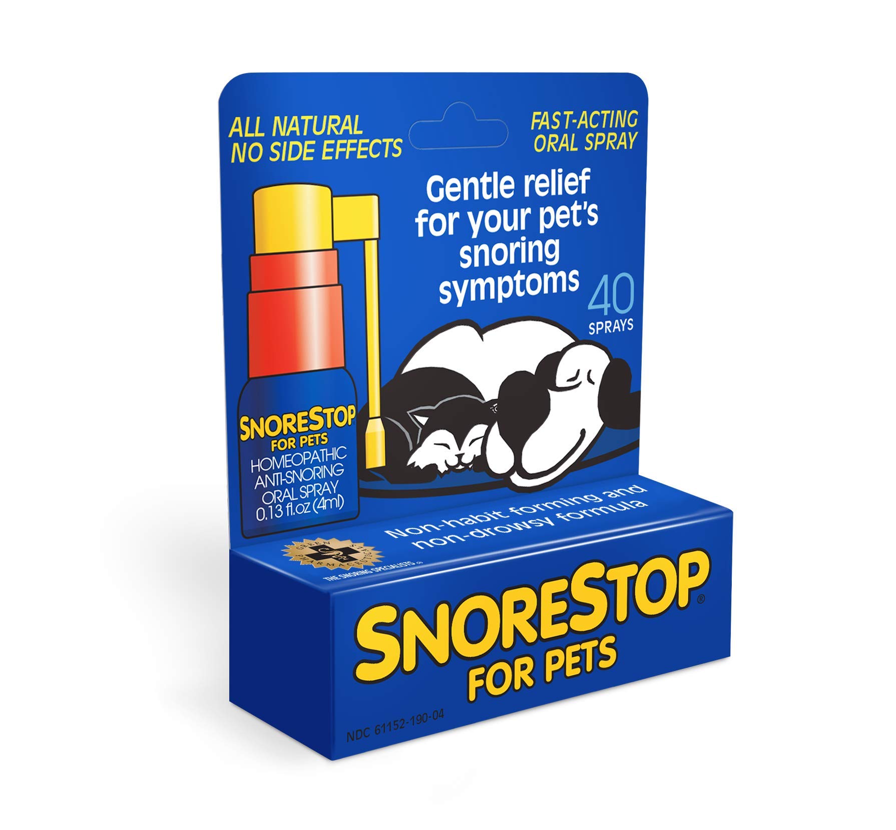 Snore Stop for Pets 40 Sprays 3 Pack I Natural Anti-Snoring Solution I Snore Relief for Dogs Cats I Stop Snoring Aid I Sleep Remedy I Help Stop Dog Snores I Anti-Snore Aid