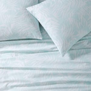 Tommy Bahama - Queen Duvet Cover Set, Soft & Breathable Bedding with Matching Shams, Tropical Home Decor, Oeko-Tex Certified (Art of Palms Blue Lagoon, Queen)