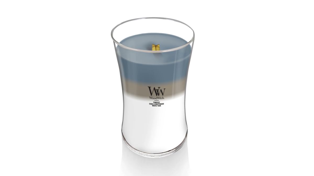 Woodwick Uncharted Waters Large Hourglass Trilogy Candle