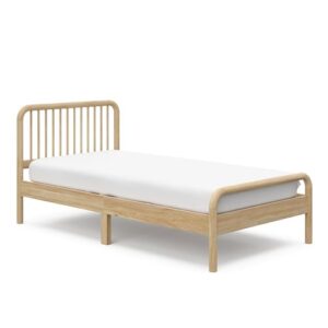 storkcraft next porto twin bed (natural) – greenguard gold certified fits standard twin mattress, sleek and elegant design, easy to assembly, easy-to-match style