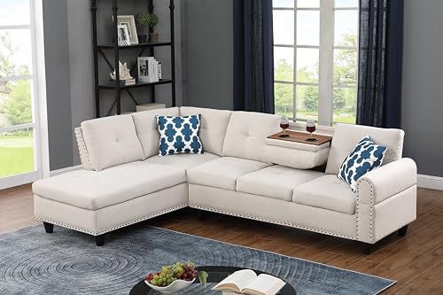 Devion Furniture Edo Sofas, Beige