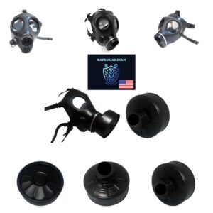 SafeGuardian Israeli GAS MASK with 40mm Premium Filter Respirator Mask, Paintball Mask, Halloween Mask, Welding, Chemical