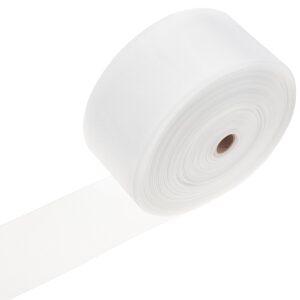 benecreat 55 yards translucent drapery buckram, 3 inch white heading tape, sew-in fabrics drapes for home sewing window curtains garment accessories