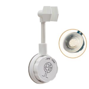 adjustable suction cup shower head, wall mount holder for handheld wand, removable handheld showerhead