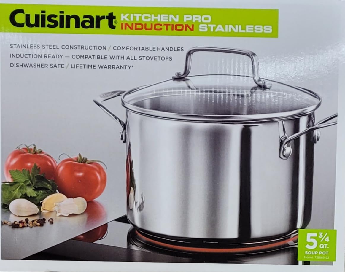 Cuisinart Soup Pot, 5 3/4 Quart, Stainless Steel, 731665-22