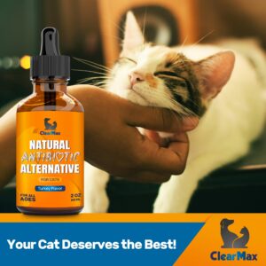 Cat Antibiotic ◆ Antibiotics for Cats ◆ Natural Antibiotics for Cats with Turkey Flavor ◆ Cat Antibiotics ◆ Antibiotic for Cats ◆ Pet Antibiotic ◆ 2 Oz