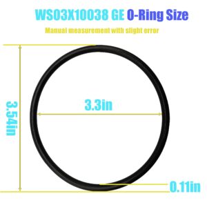 WS03X10038 GE O-Ring Compatible with KWGE25RG GXWH01C, CXWH08C, GXWH04F, GXWH20F, GXWH20S, GXRM10 & GX1S01R 2.5 Inch Water Filter Housing Gasket(6/Pack)