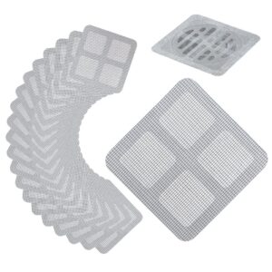 60 pcs 4" x 4" disposable shower drain hair catcher, bathroom drain hair catcher,drain mesh cover, drain mesh strainer. suitable for bathrooms, laundry rooms, bathtubs, kitchens, sinks