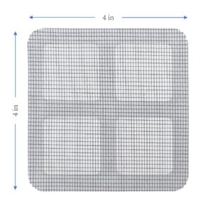 60 Pcs 4" X 4" Disposable Shower Drain Hair Catcher, Bathroom Drain Hair Catcher,Drain Mesh Cover, Drain Mesh Strainer. Suitable for bathrooms, Laundry Rooms, bathtubs, Kitchens, Sinks