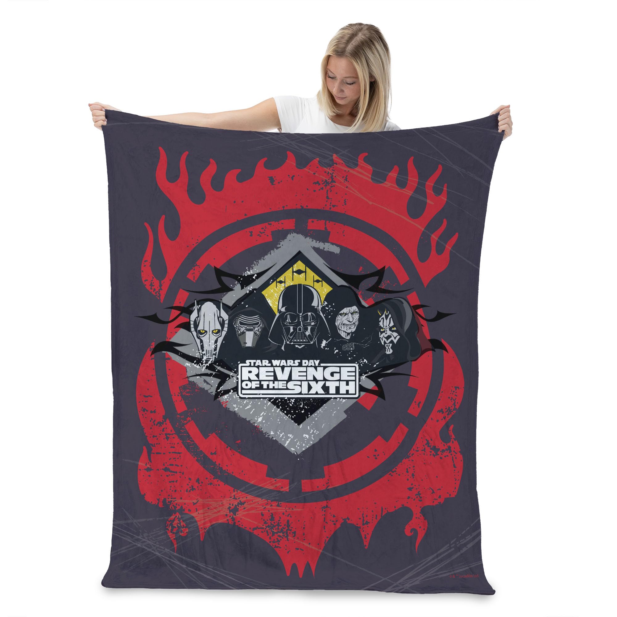 Northwest Star Wars Revenge of The Sixth Silk Touch Throw Blanket, 50" x 60", Revenge of The 6th