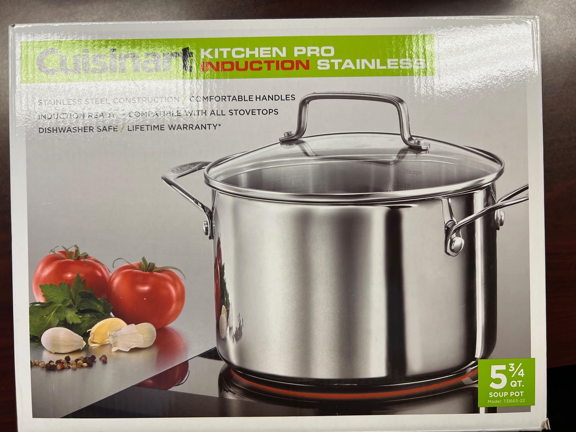 Cuisinart Soup Pot, 5 3/4 Quart, Stainless Steel, 731665-22