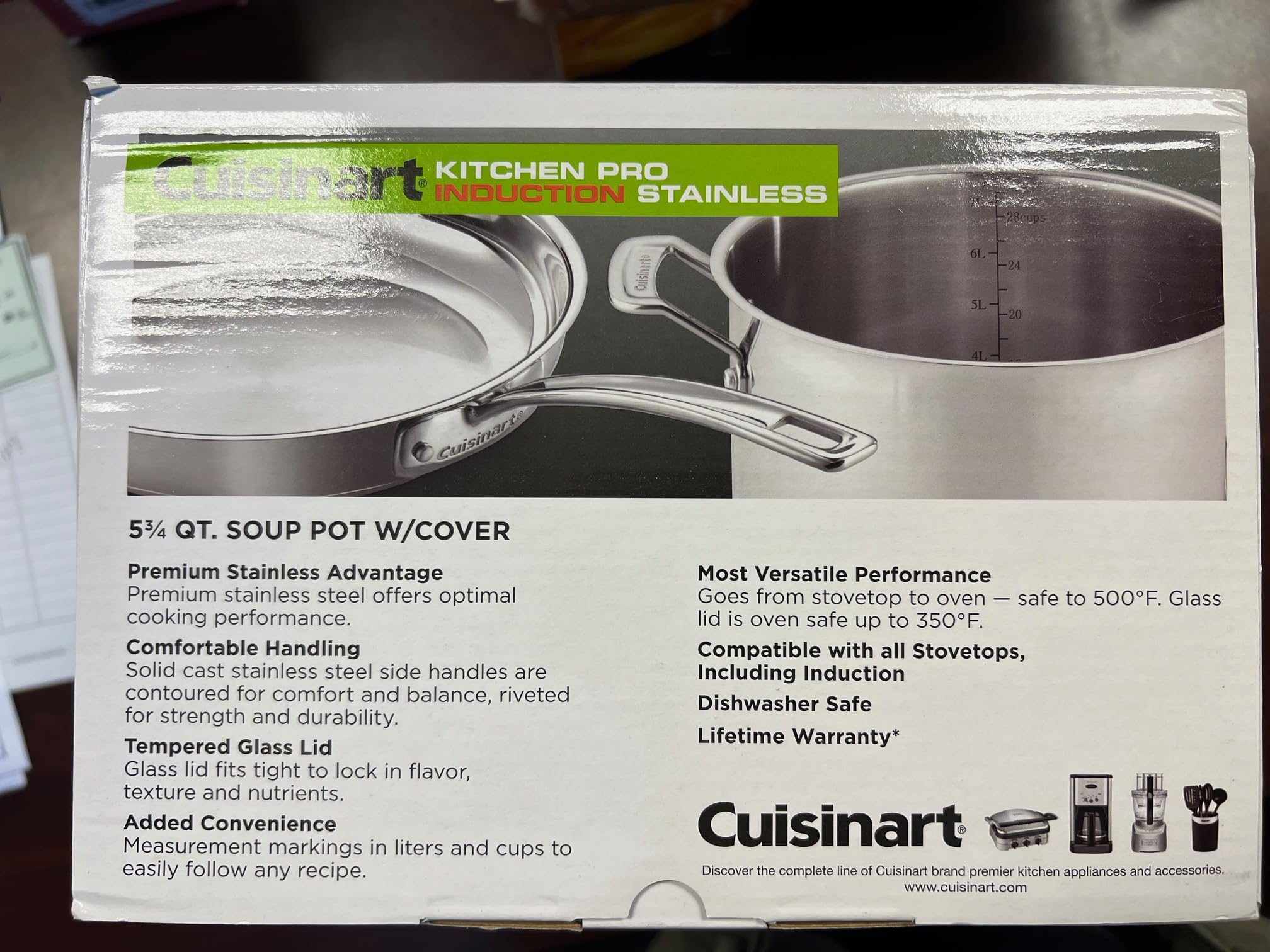 Cuisinart Soup Pot, 5 3/4 Quart, Stainless Steel, 731665-22