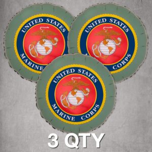 U.S. Marines Official Seal Balloons (3 Pcs.)! 3 Mylar Balloons featuring the Marines Emblem! Great for your Marines’ Birthday, Homecoming, Graduation & More. by Havercamp