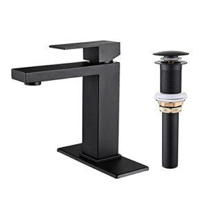 kmzshpjny gold bathroom faucet single handle vanity faucet farmhouse bathroom sink faucet bath vessel basin faucet for kitchen 6052 (color : black)